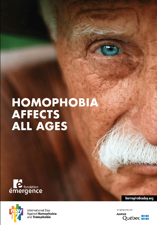 Poster - Homophobia Affects All Ages – Fondation Émergence